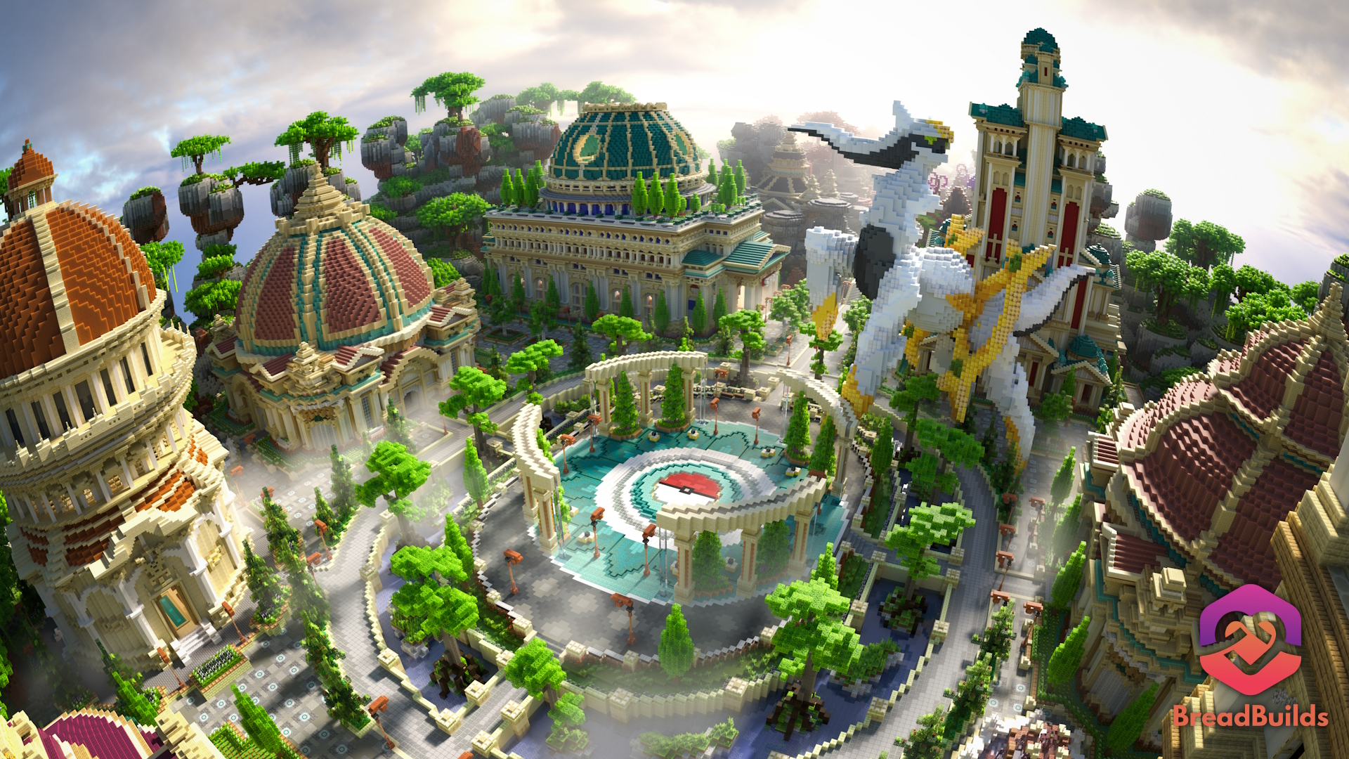 Pixelmon Town - 3D model by BreadBuilds [c9134e0] - Sketchfab
